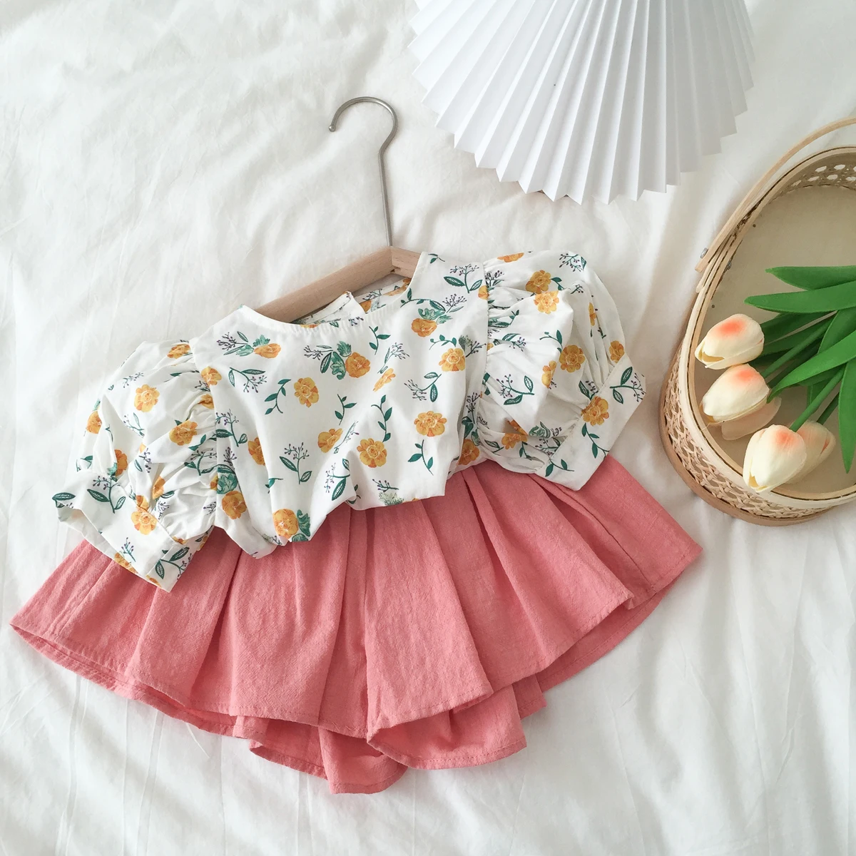 Wholesale Custom Girls Clothing Two-piece Backpack Dress Crushed ...