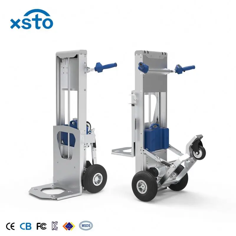 Dollies Electric Cargo Cart With Ladder Foldable Handtruck Platform ...