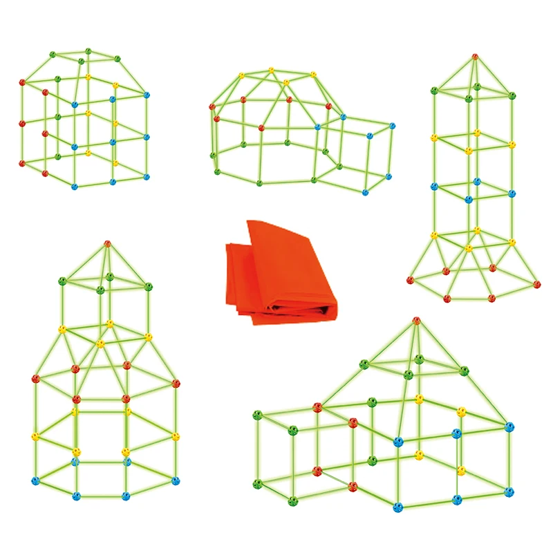 Stem Toy Tents Kids Fort Building Kit Glow In The Dark Educational STEM ...