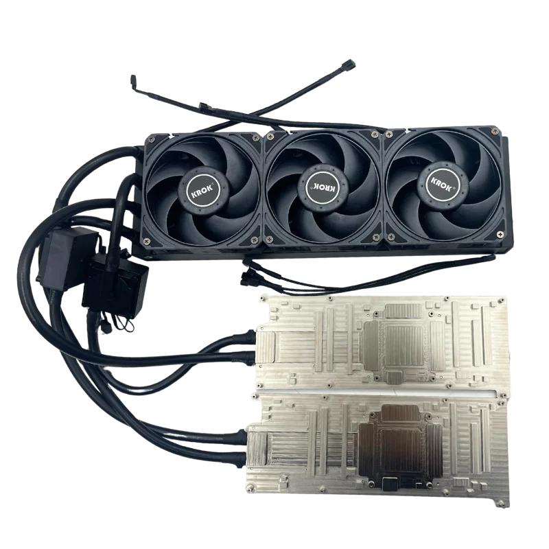 Dual GPU AIO Liquid Cooling System LGA1700 AM5 CPU Cooler Supports RTX ...