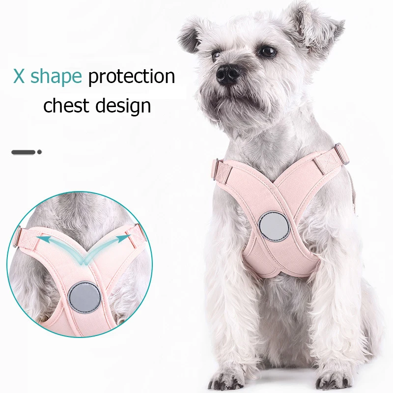 X Shape Pet Vest Harness Custom Color Adjustable Puppy Product Mesh ...