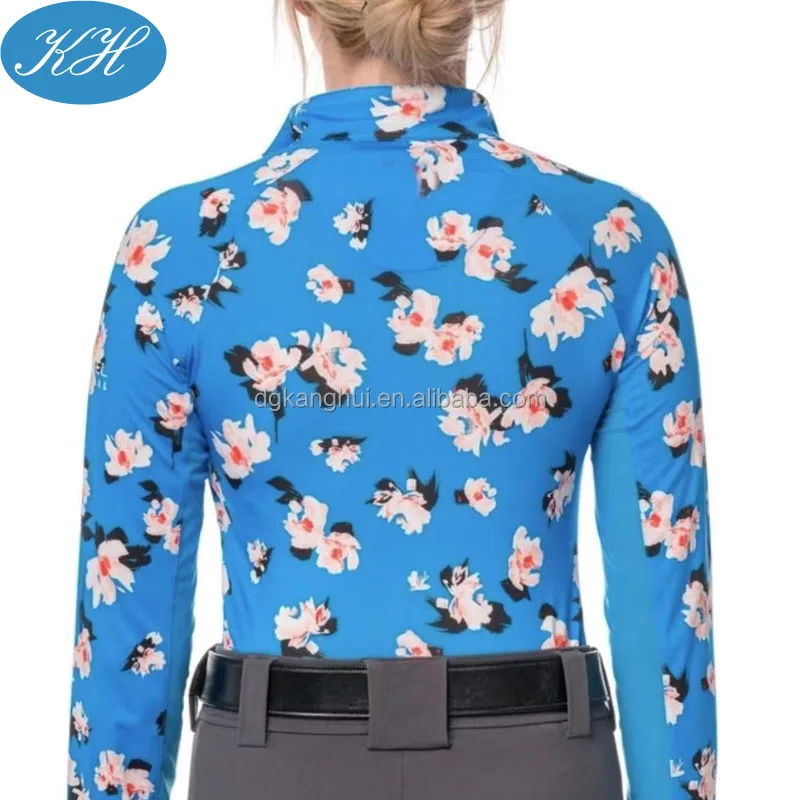 Custom Printed Equestrian Clothing Base Layer Soft 4-way Stretch Fabric ...