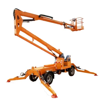20-22-24-26m Telescopic Folding Boom Elevator Mobile Trailer ...