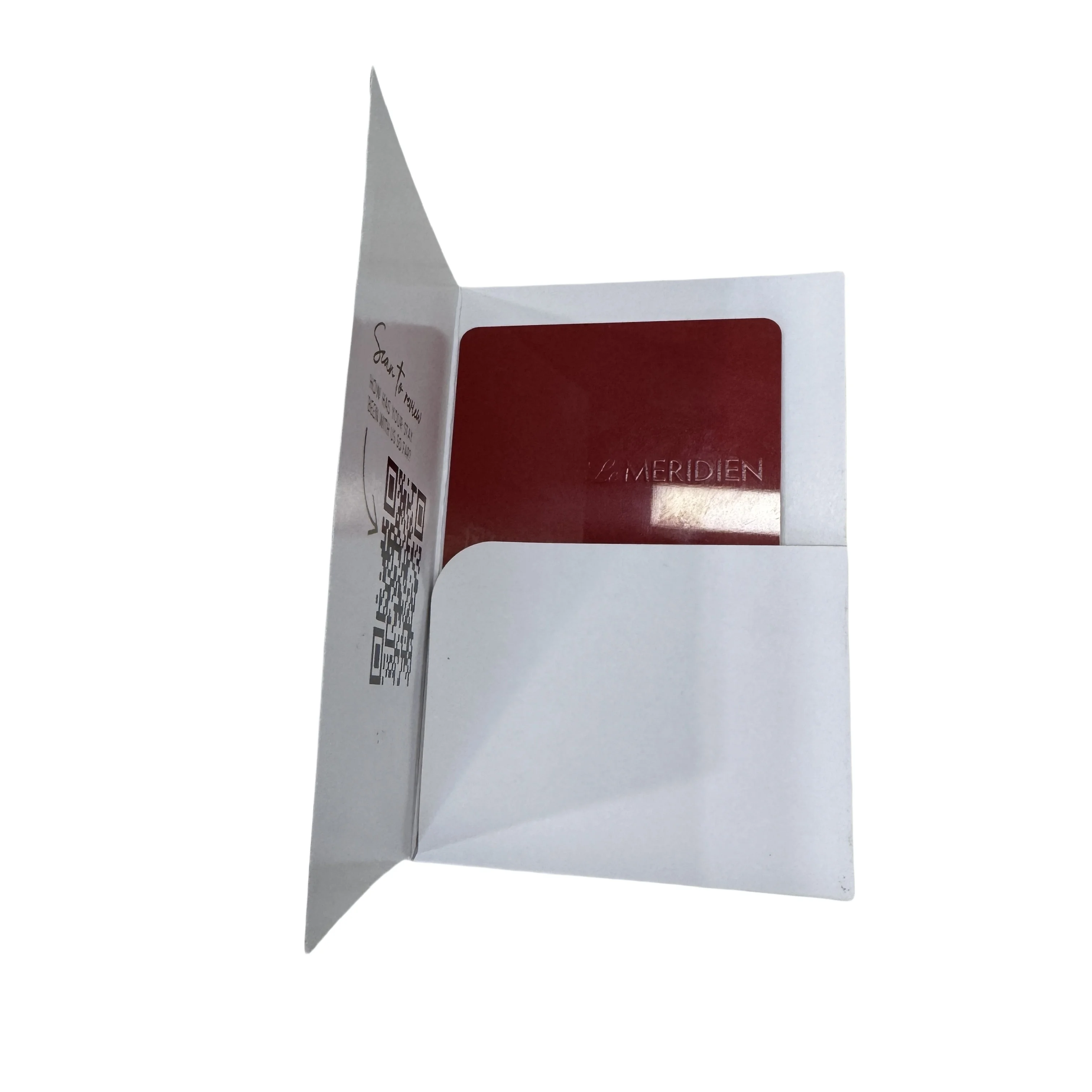 Custom Printed Card Holder Hotel Key Card Sleeve Paper Business ...