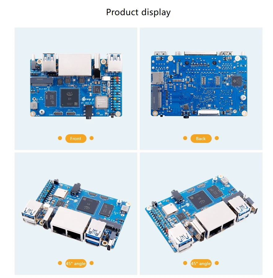 Orange Pi RV2 2GB 4GB 8GB RAM LPDDR4 8-Core RISC-V 2TOPS AI CPU Single Board Computer| Alibaba.com