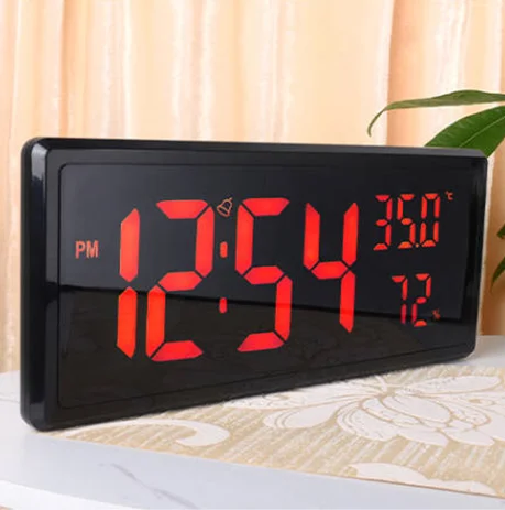 Large Digital Led Alarm Clock Smart Alarm Clock With Color Screen And ...