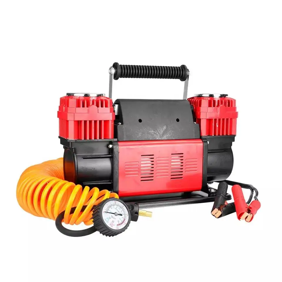 Dc Power Heavy Duty Double Cylinder Portable Car Air Compressor