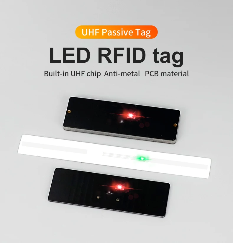 EPC GEN2 Passive RFID Tags with LED Light for Asset Management