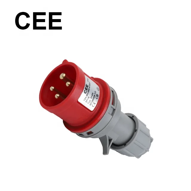 Cee 32a 380-415v Iec60309-1/2 Ip44 4 Pin 3p+e Industrial Electrical ...