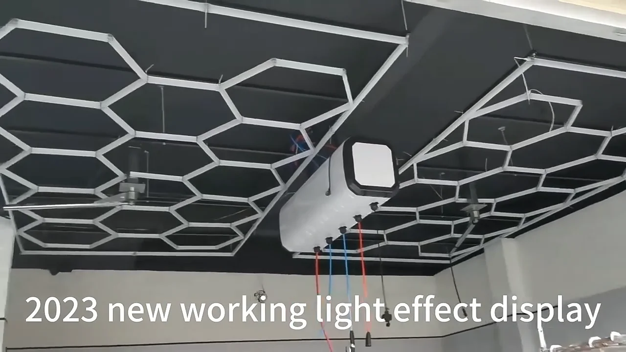 Diy Deformable Linear Hexagonal Led Light 8feet *16feet Hanging Hex ...