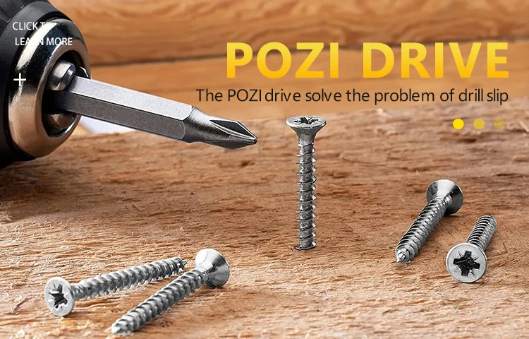 High Quality Chipboard Screws - Pozi Csk Serrated Thread