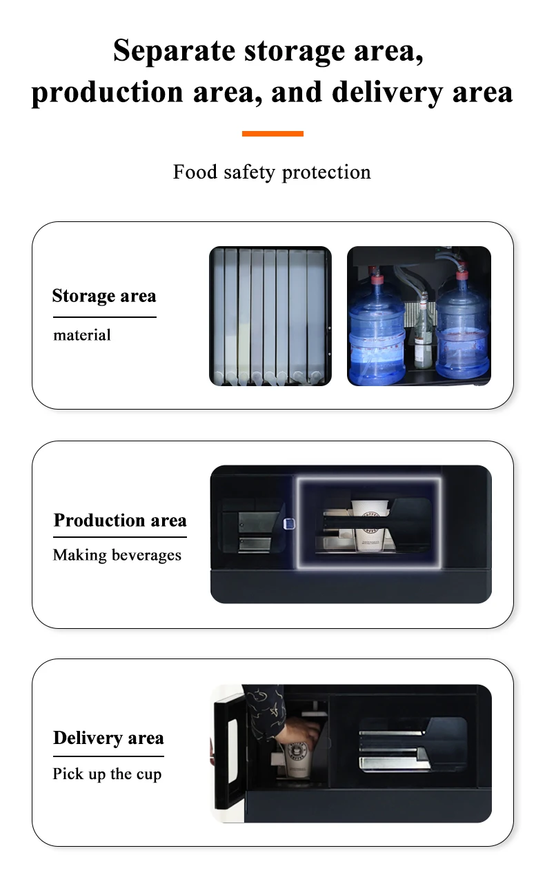 Professional Hot And Iced Coffee Vending Machines For Subway Station ...