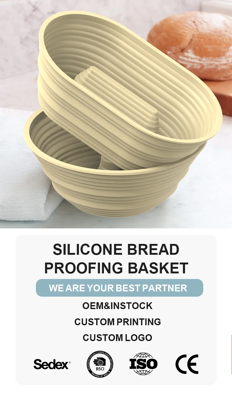 10 Inch and 9 Inch Oval Round Sourdough Bread Proofing Baskets Set ...