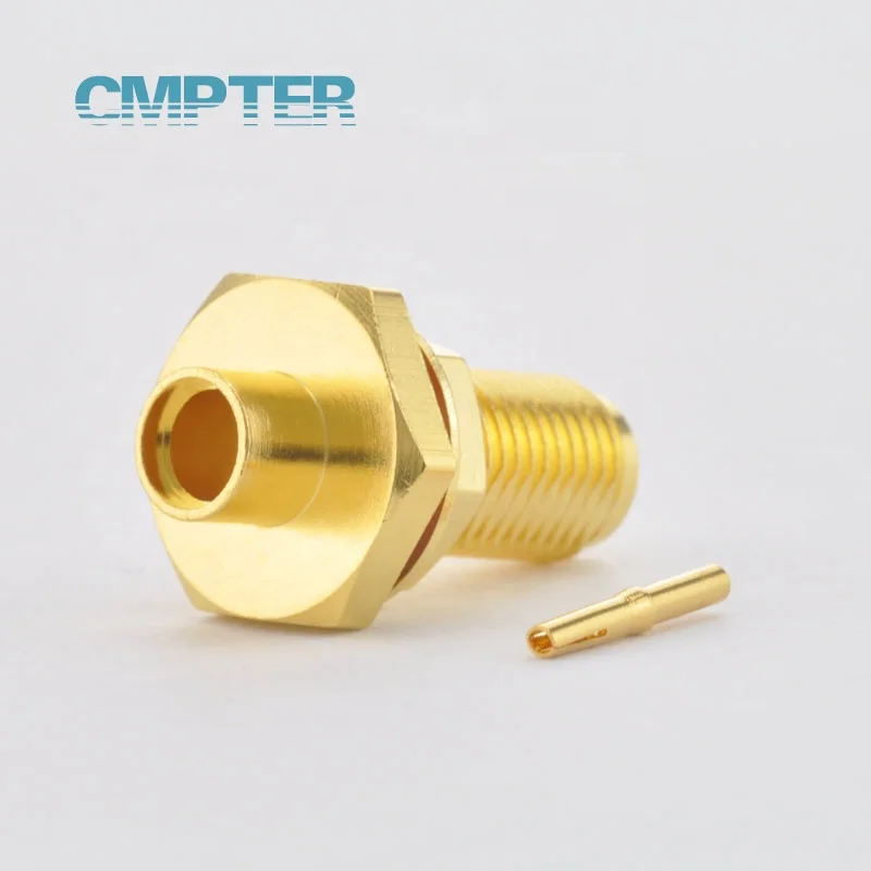 Sma Waterproof Bulkhead Connector Sma Female Solder Rg402 .141 Cable ...
