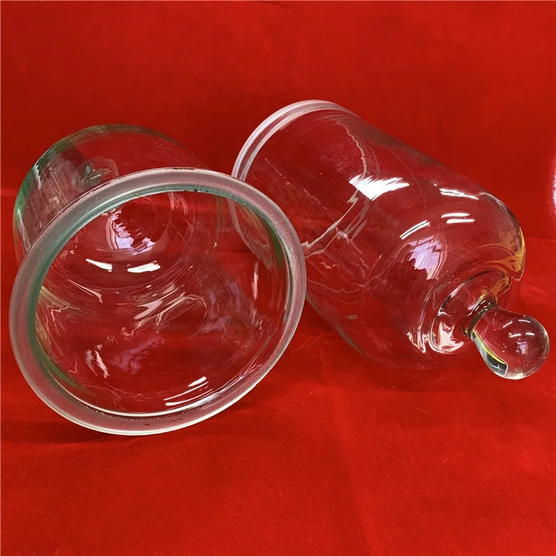 Laboratory Glass Bell Jar - Optical Glass, 150*180mm for Safe Sample ...