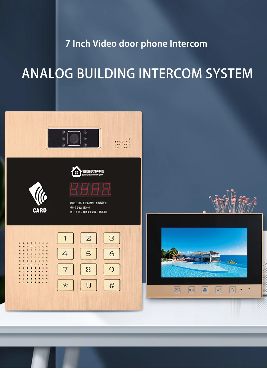 Building Intercom Systems With Secure Biometric Access Control Night ...
