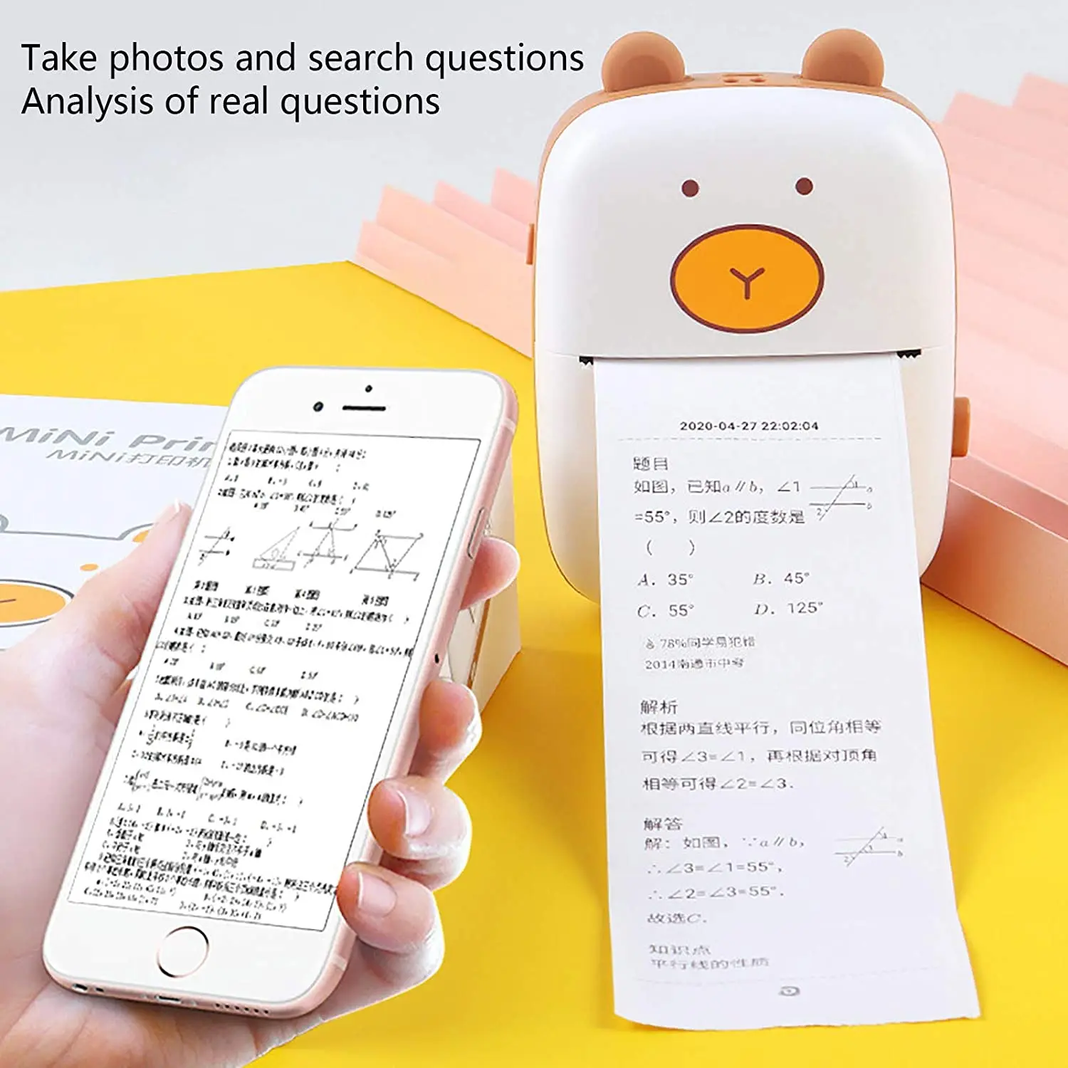 Portable Mini Bluetooth Printer For Smartphones & Receipts - Oem Welcome