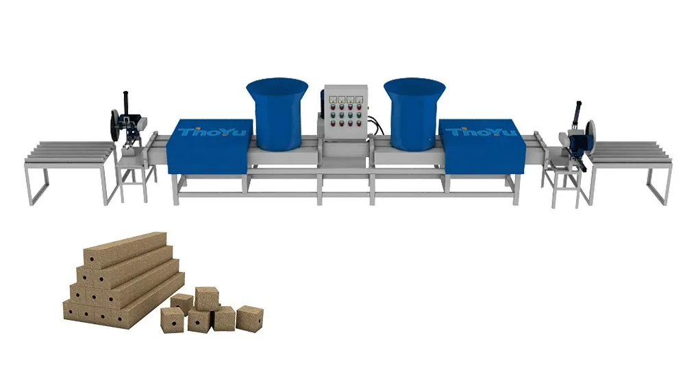 Wooden Pallet Foot Piers Making Machine Sawdust Foot Block Extruder ...