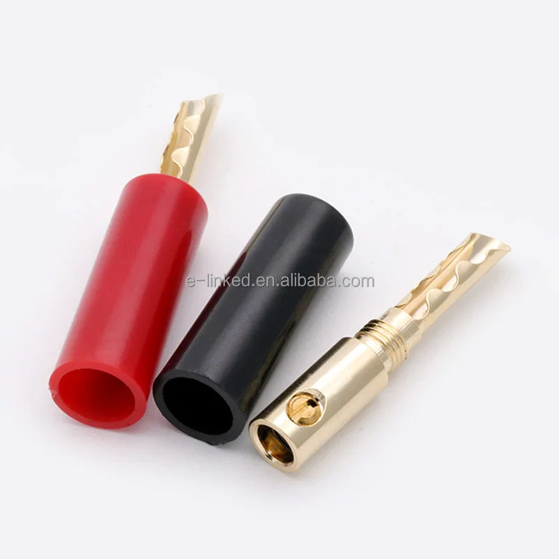 4MM BFA Gear HIFI Banana Plug Connector Audio Speaker Banana Connector ...