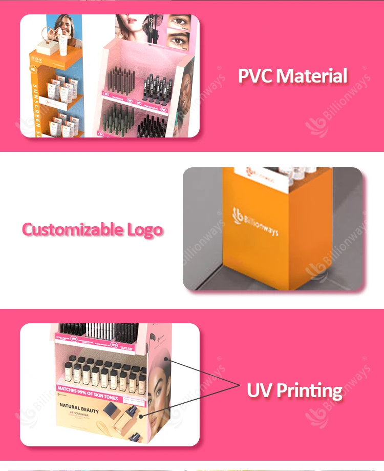 Customizable Liquid Foundation Display Stand Makeup Display Stand ...