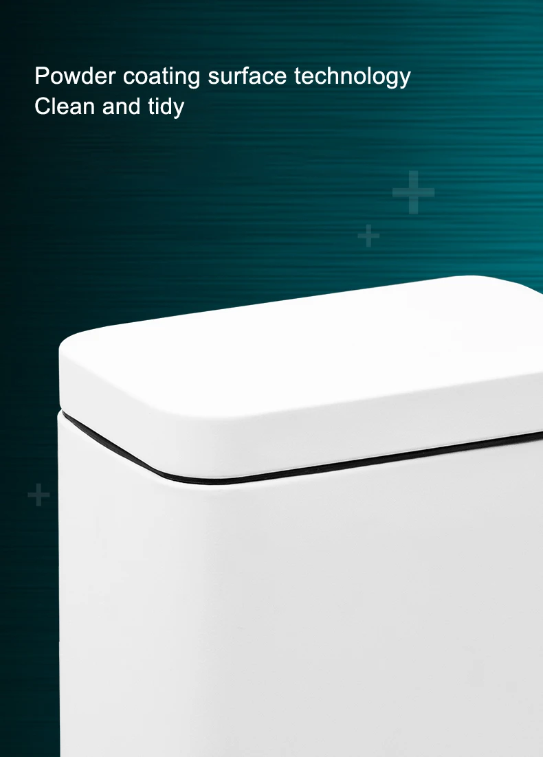 Rectangular Foot Pedal Waste Bin 5l Trash Bin Stainless Steel Trash Can ...