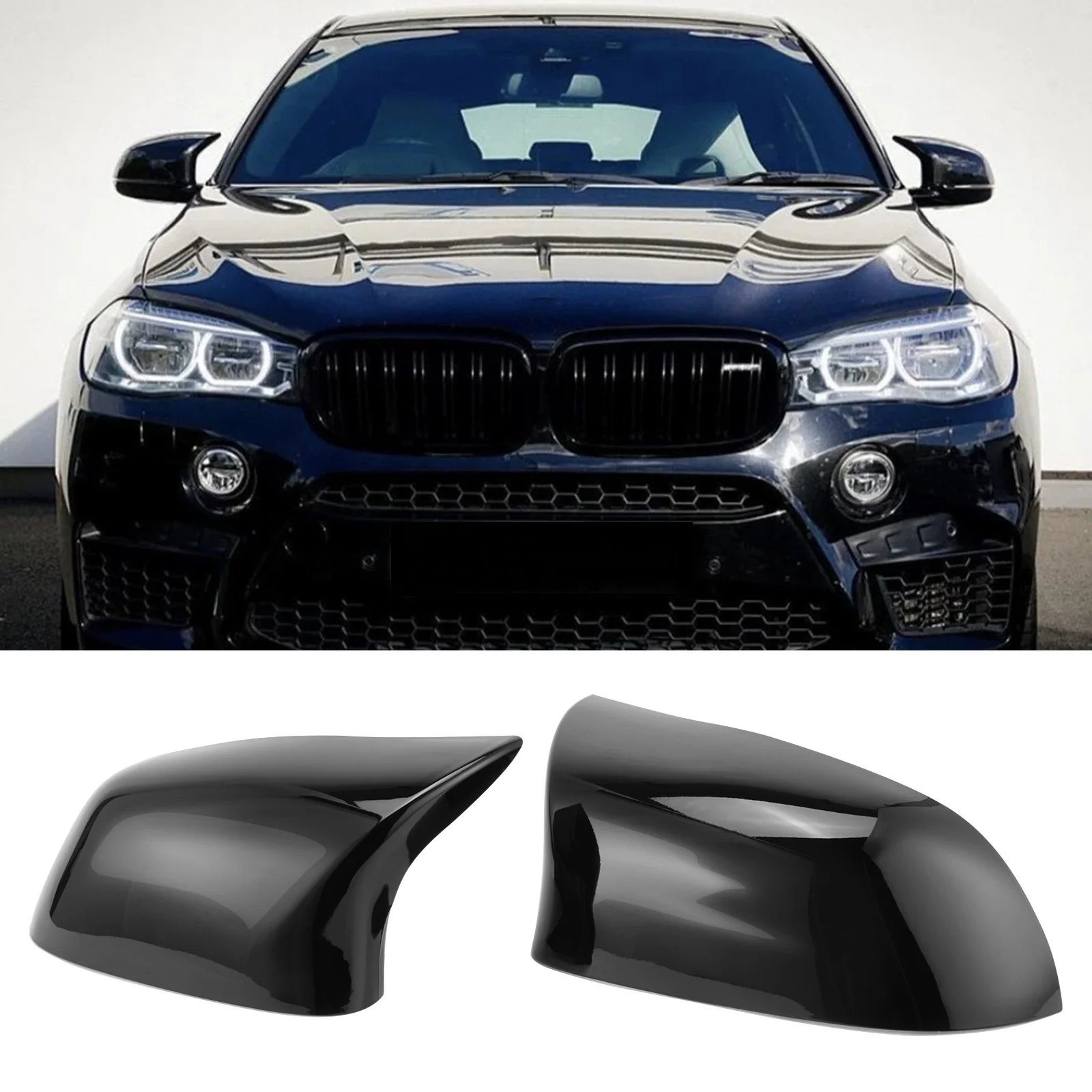 NiceCNC M Style Rearview Rear View Mirror Cover Caps For BMW F25 X3 X4 ...