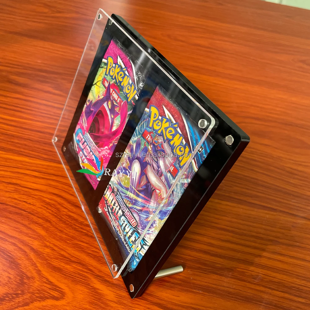 RAY YI Portable Perspex Pokemon Booster Pack Frame Durable Acrylic ...