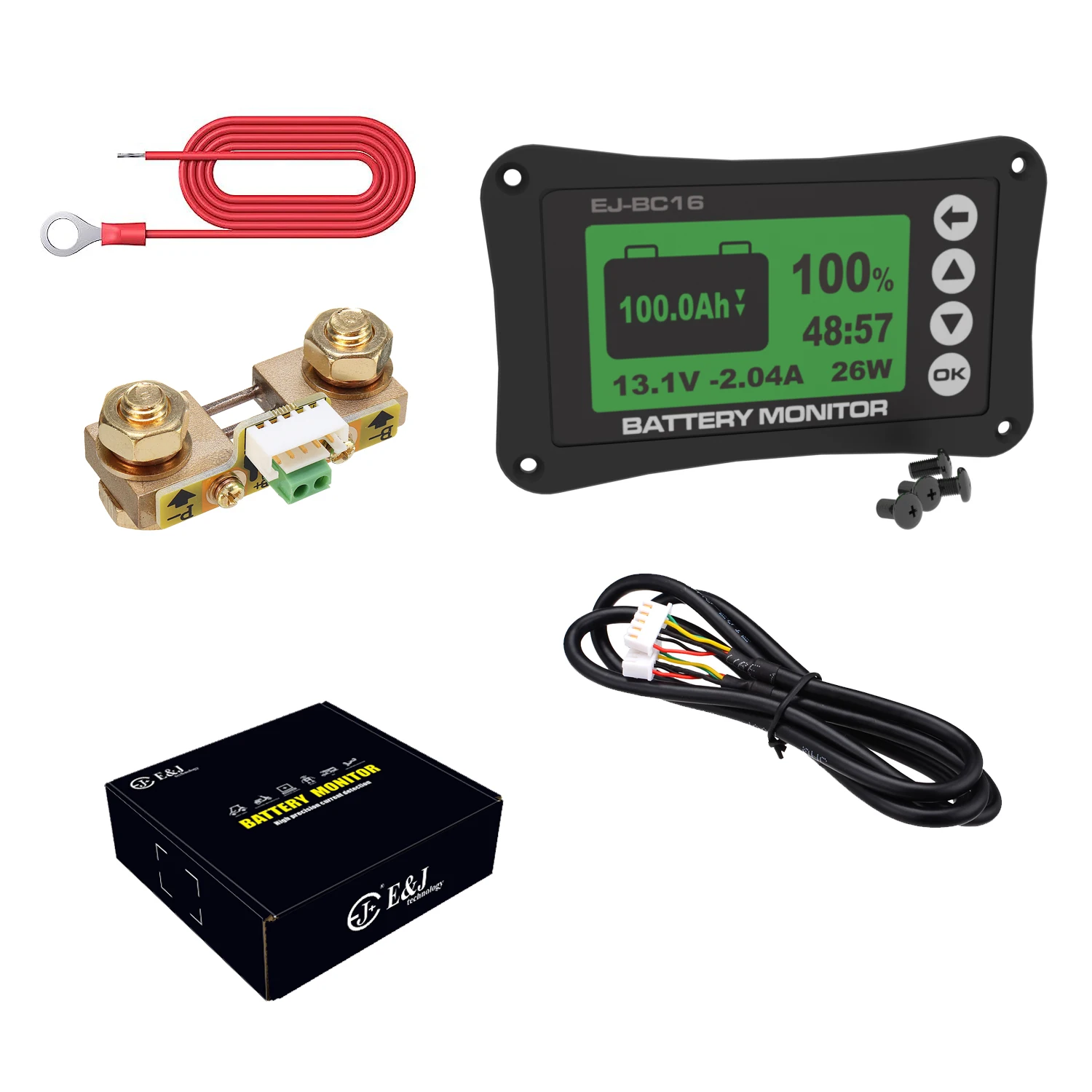 Ejbc-16 150a 12v Smart Shunt Lithium Battery Monitor Tester Rs485 - Buy ...