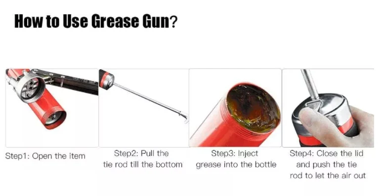 High Pressure Mini Portable 400cc Grease Gun for Easy Filling
