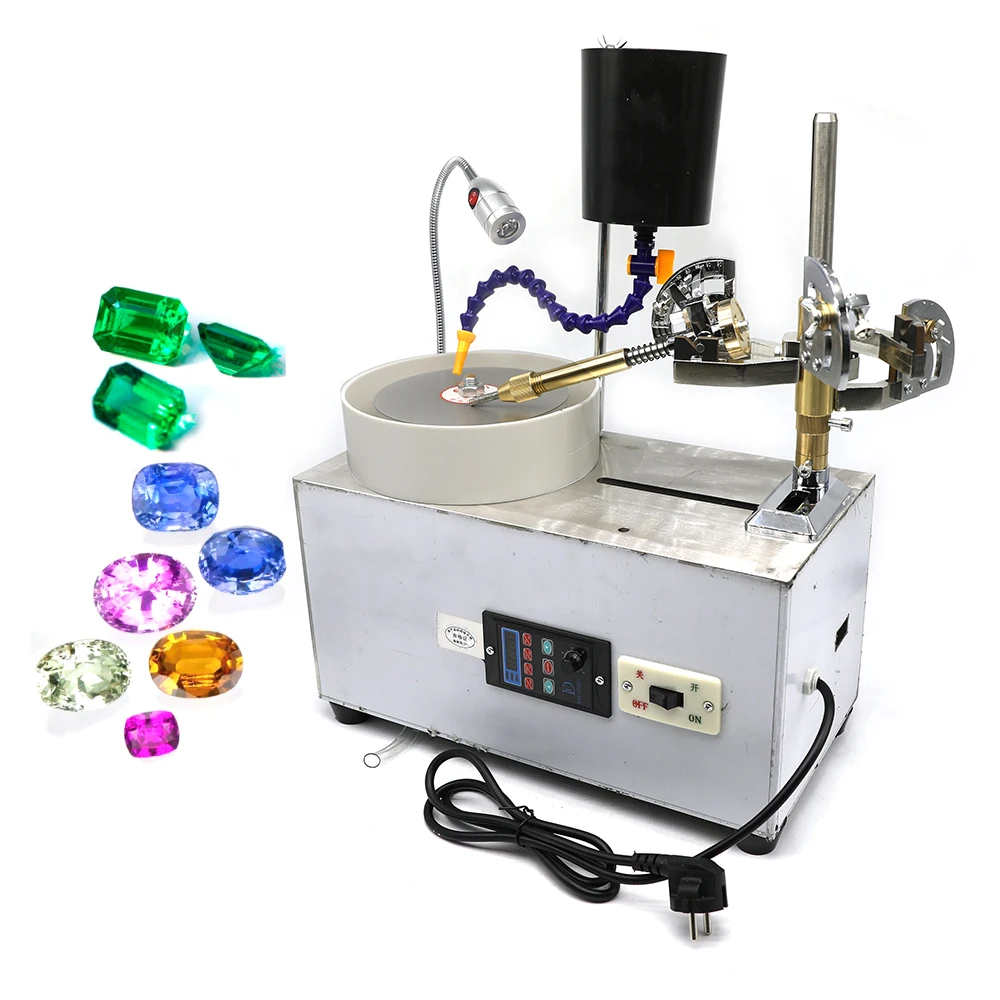 6 Inch Digital Jewelry Tools & Equipment Lapidary Gemstone Faceting Machine for Cutting and ...