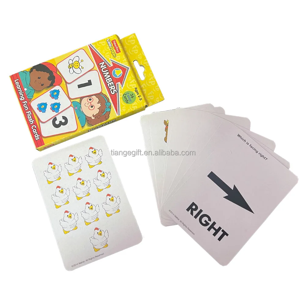 Kids Flash Cards Custom Printing Learning Toys Flash Cards For Kids ...