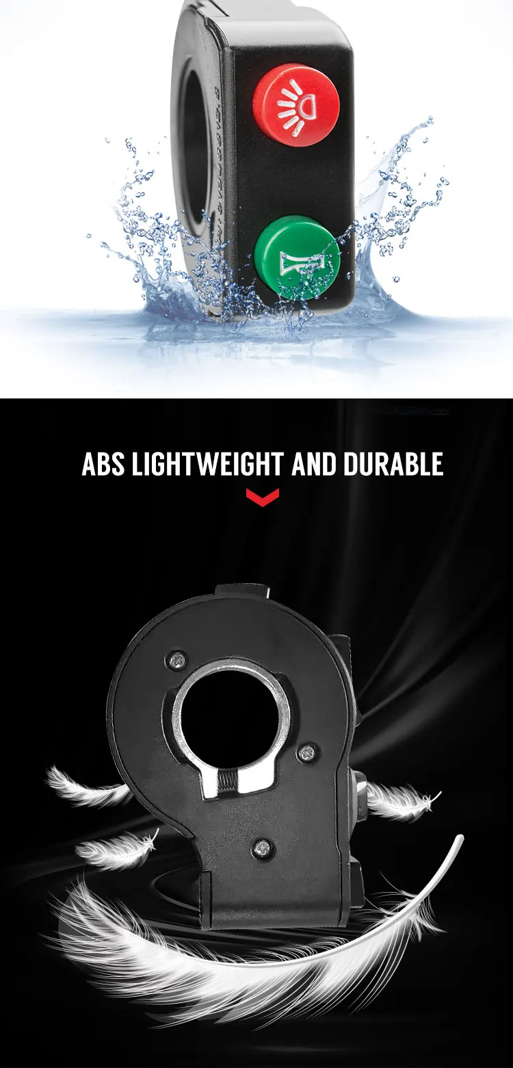 Wuxing DK11 Ebike Waterproof 12V Motor Control Electric Bike Switch ...