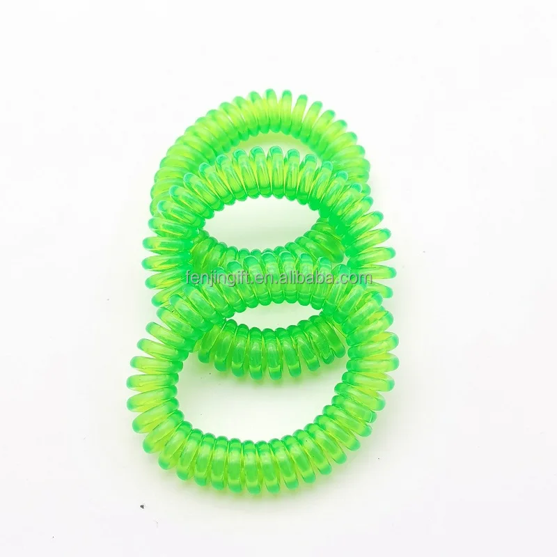 Coil Stretch Cord - Plastic Ringlet Spring Wristband