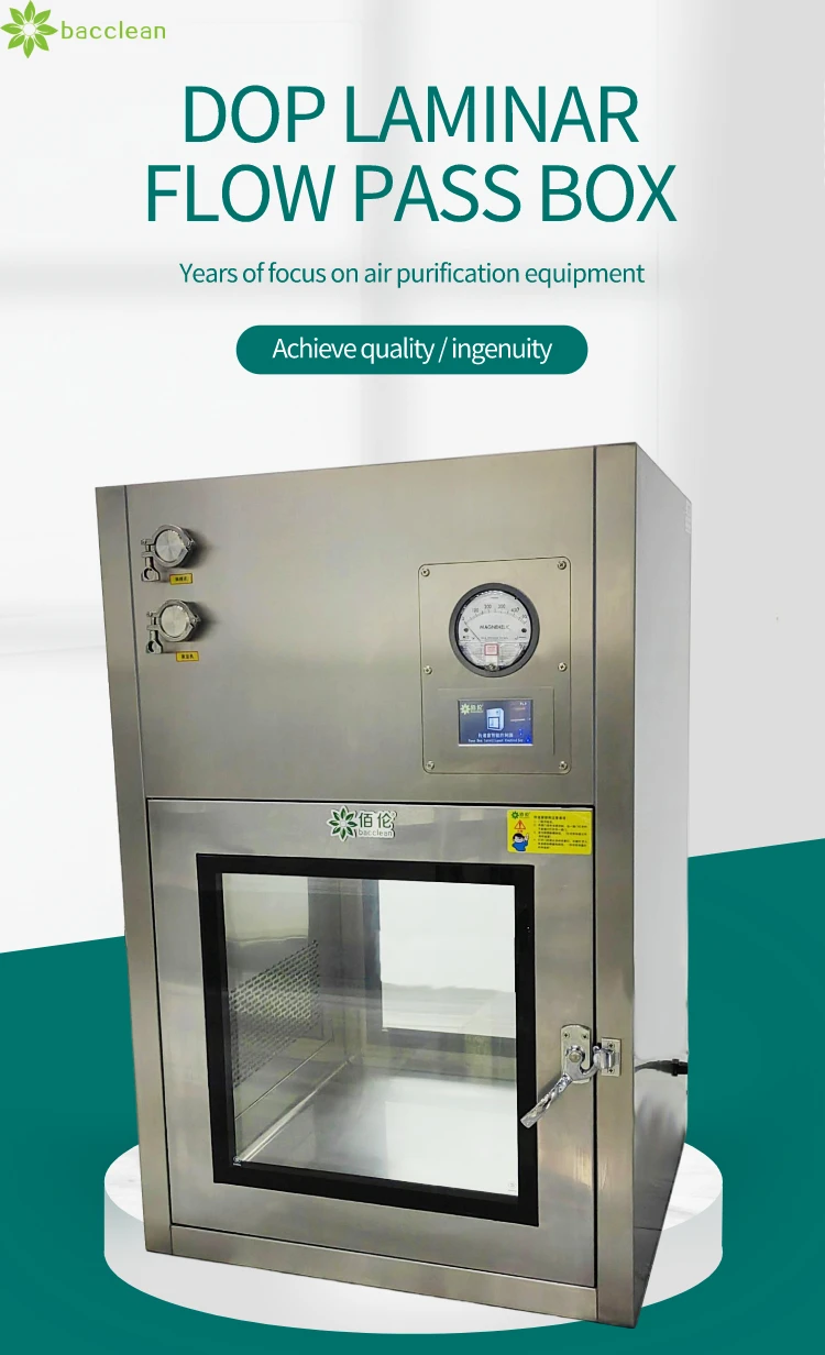 Automatic Cleaning Dop Laminar Flow Pass Box Laboratory Pass Box With Uv Light And Electronic ...