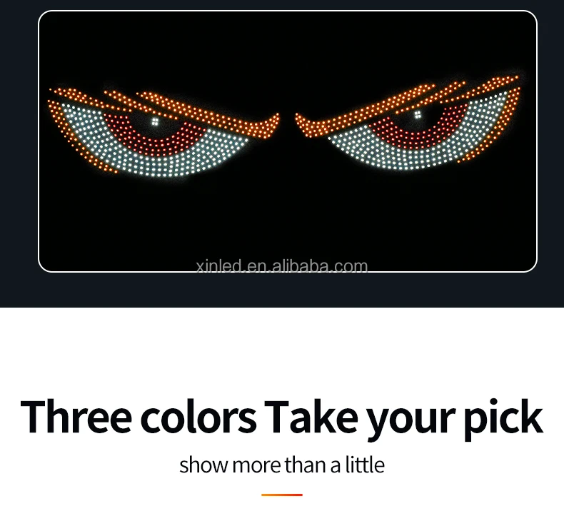 Demon Eye LED Car Windshield Display USB Powered Front Rear Glass ...