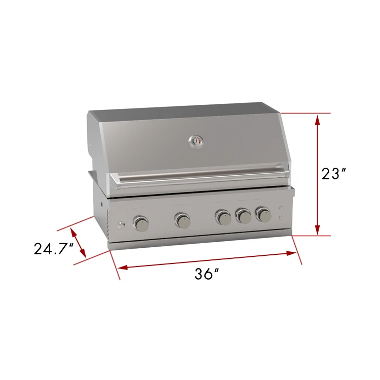 Stainless Steel Gas Grill - Efficient and Durable Cooking