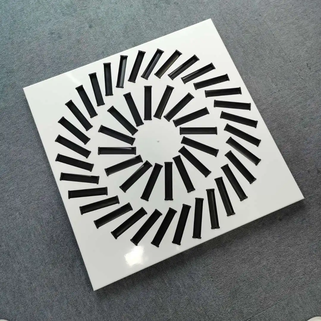 Hvac System Square Ceiling Swirl Diffuser Aluminum Retangular Panel ...