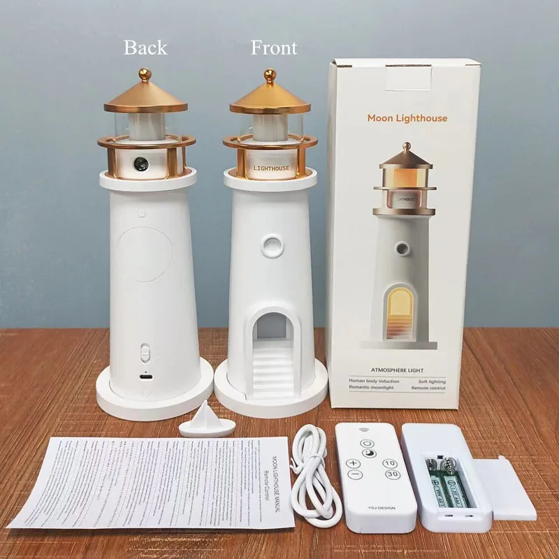 Moon Projection Night Light - Lighthouse Ambient Light