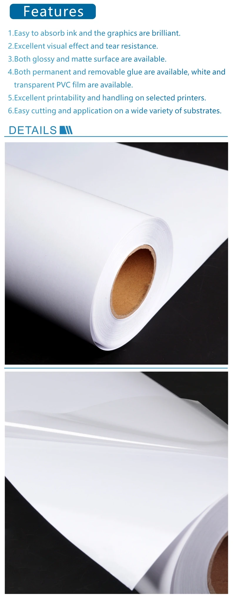 Inkjet Digital Printing Glossy Matte Eco Solvent Printable Self ...