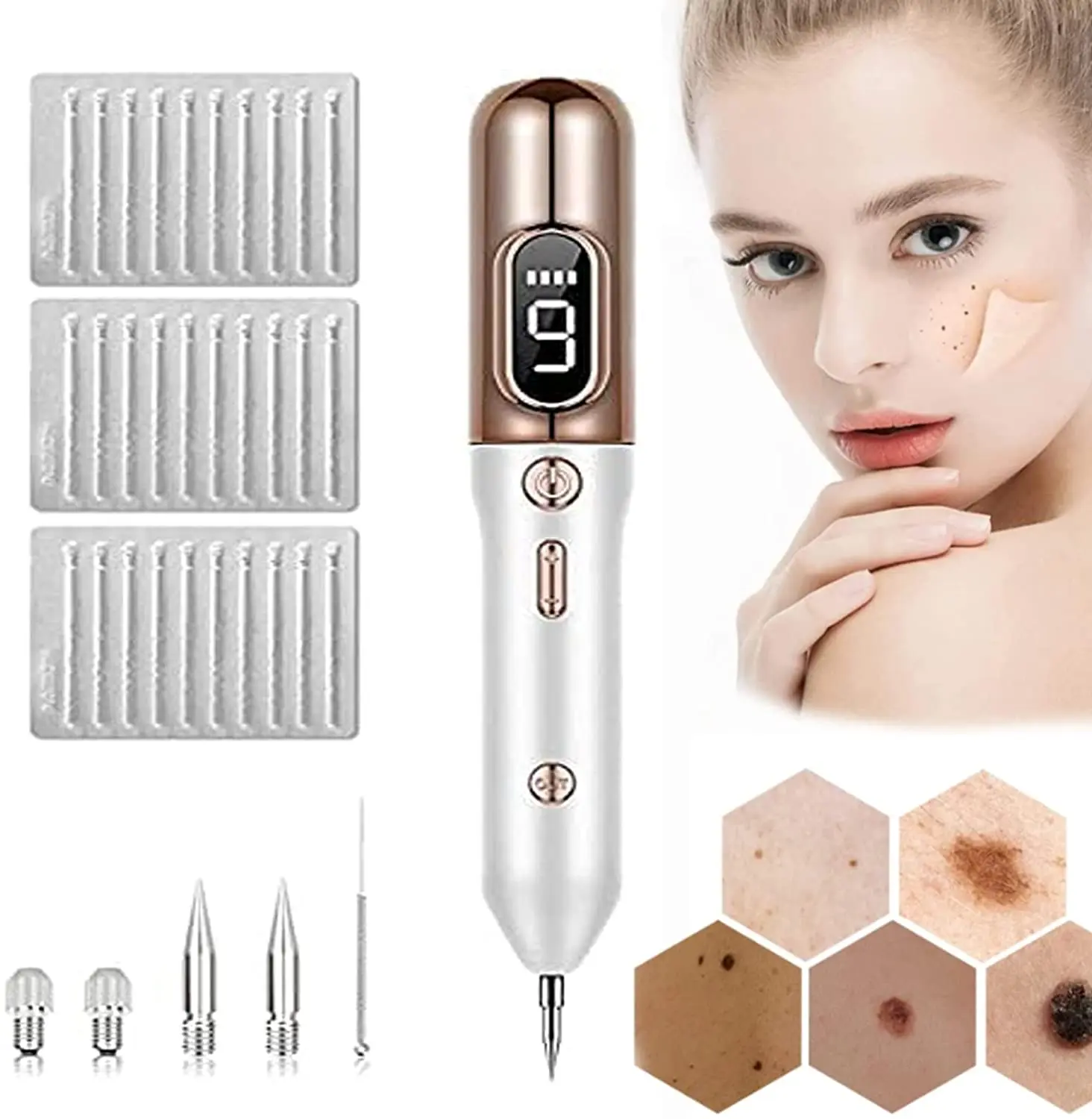 Painless Skin Mole Removal - Portable Electric Ion Spot Pen