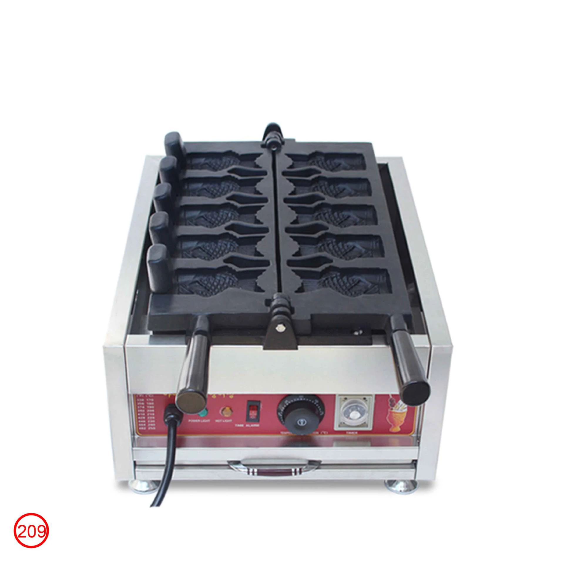Commercial Snack Equipment Waffle Machine Snapper Shape Ice Cream Cone ...