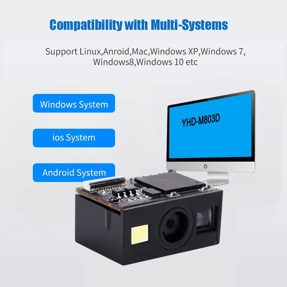 High Performance 2D CMOS Barcode Scanner Module YHD-M803D