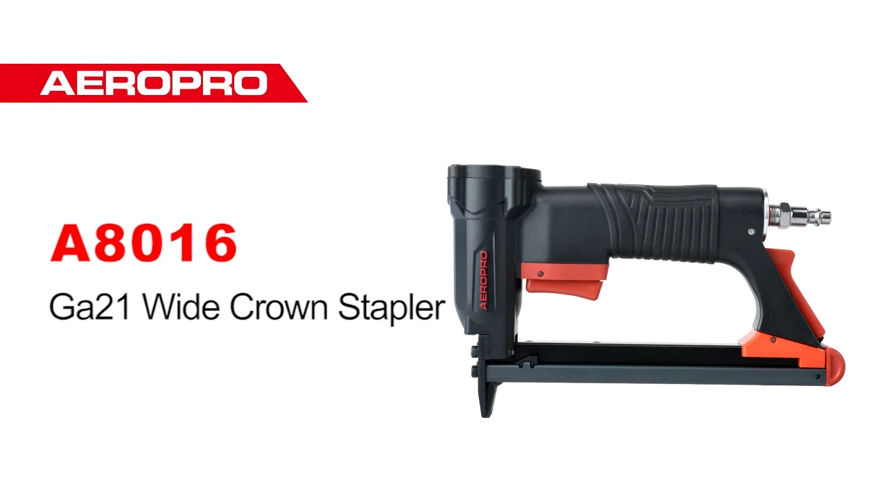 Aeropro Pneumatic Narrow Crown Mini Stapler 6-16mm 8016 Air Stapler Gun ...