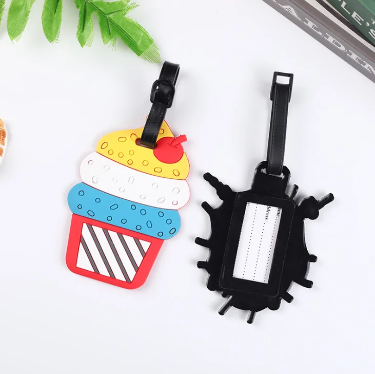 Custom 3D Soft Silicone Luggage Tags - Durable & Stylish