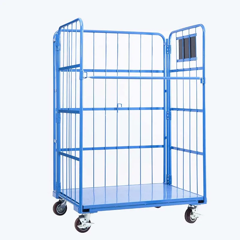 Warehouse Container Cage Postal Trolley Hand Carts Logistics Trolleys ...