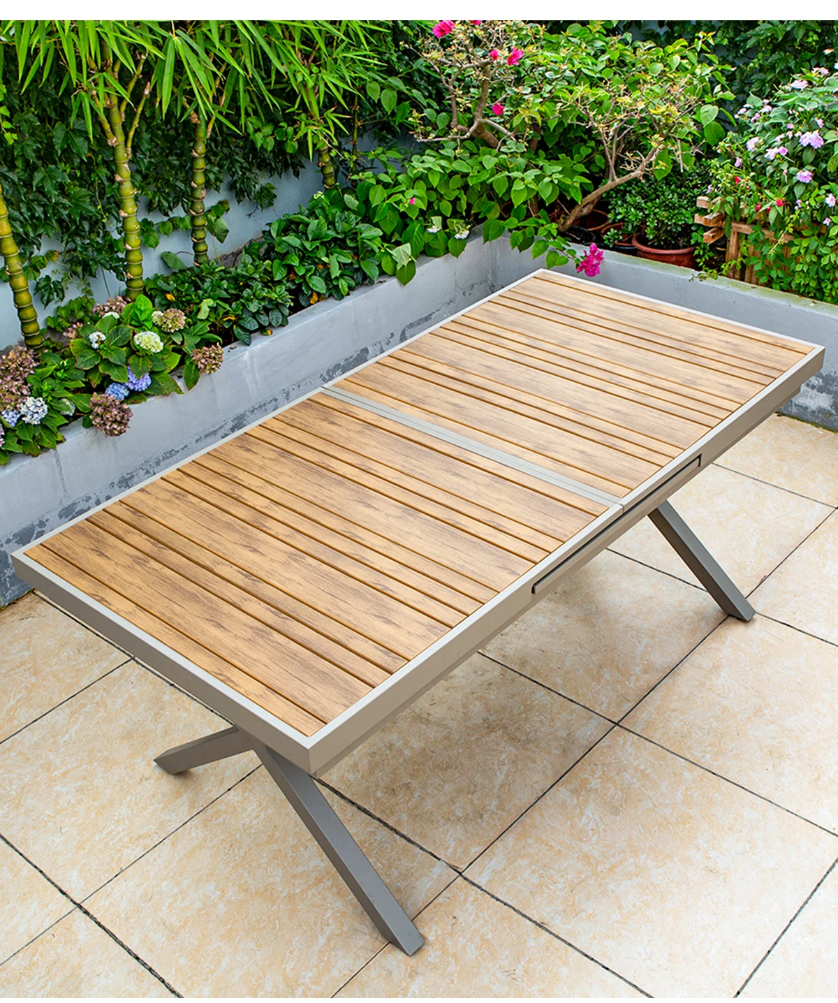 Modern Design Outdoor Multifunction Coffee Table Teak Garden Furniture ...