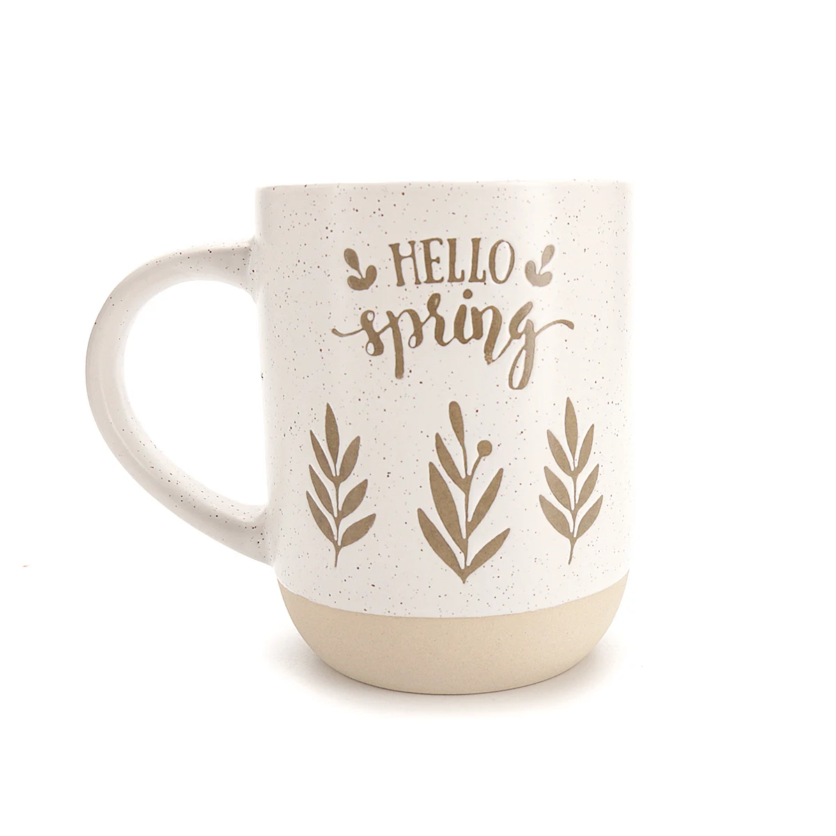 16oz New Design Cosmetic Bottom Nature Baked Stoneware Spring Mug Set ...