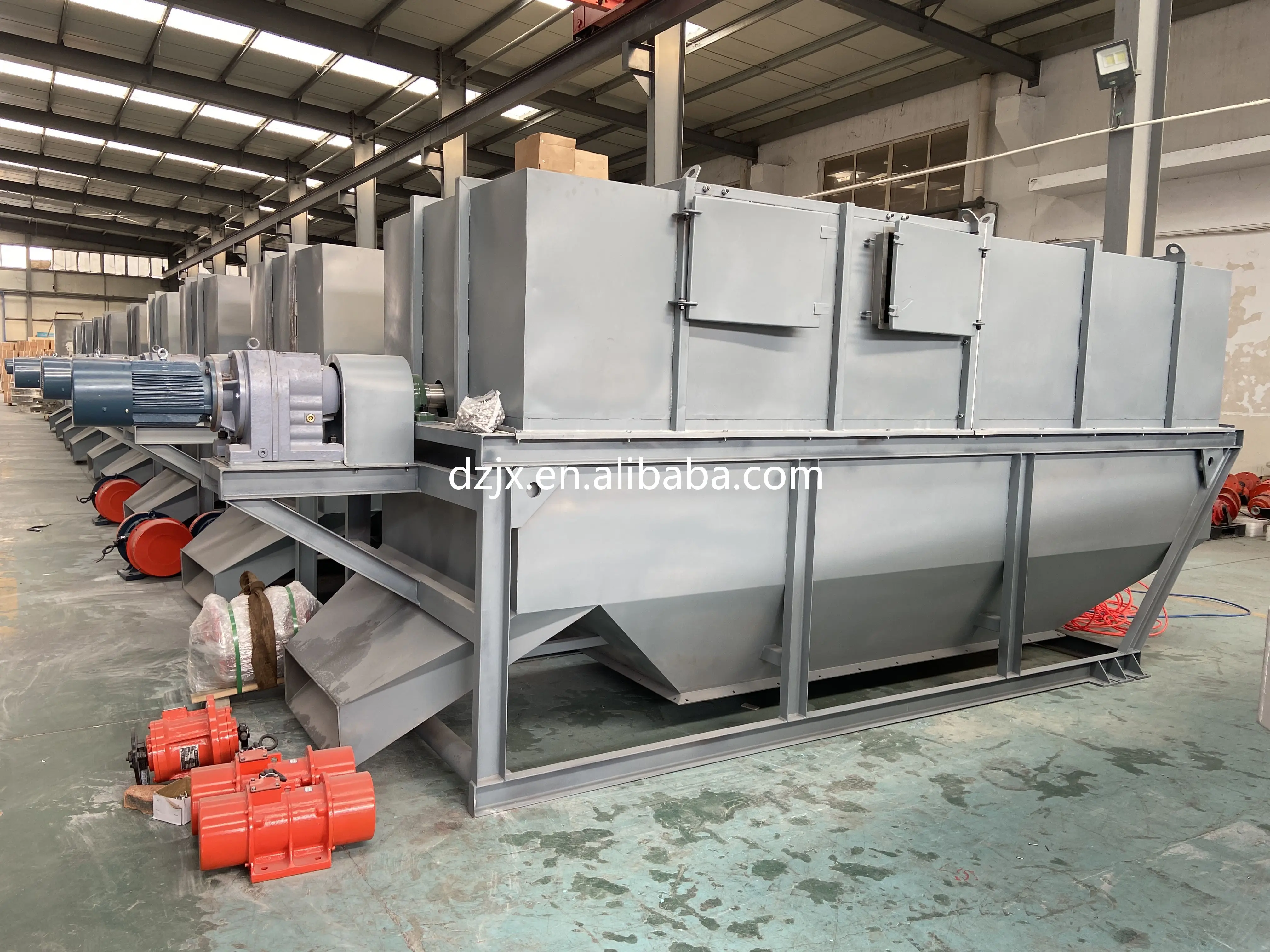 DZJX Gypsum Small Scale 3 Stage Rotary Trommel Screen Machine