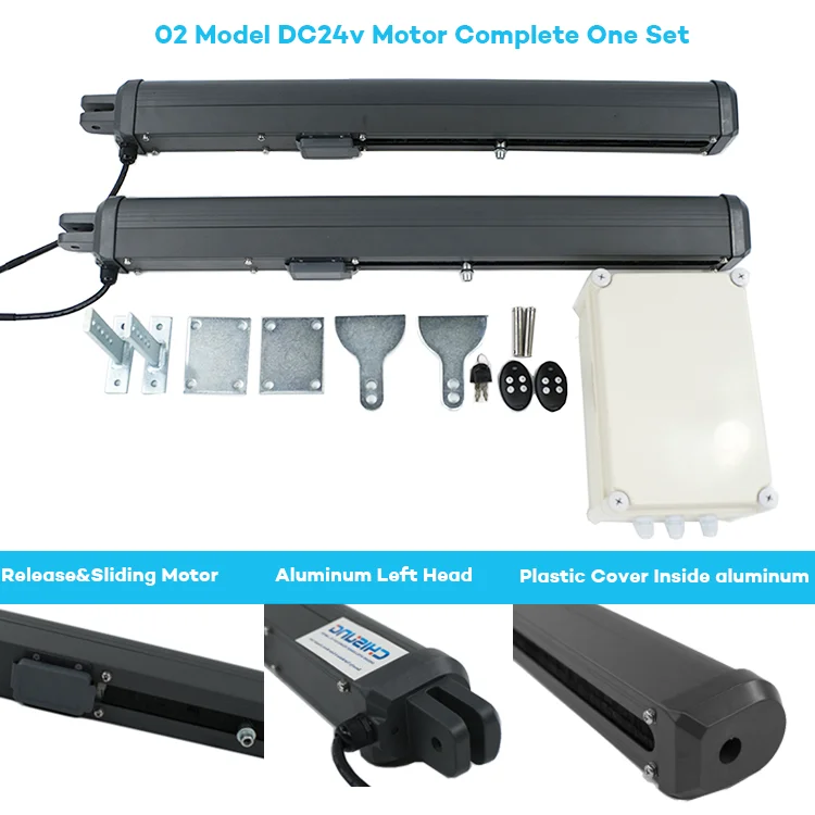Factory Price Automatic DC24V Each Arm Max Weight 250Kg Per.leaf 2.5m ...