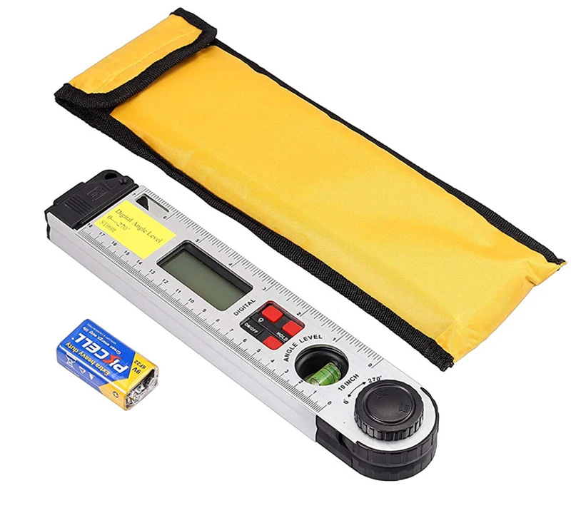 Professional Digital Calibrated Protractor Bubble Inclinometer Mini ...